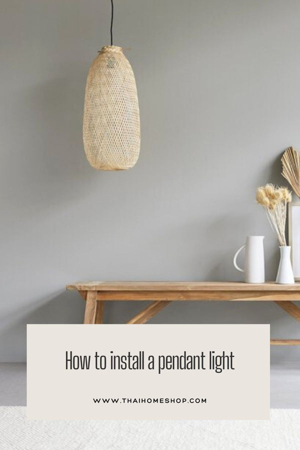 How to install a pendant light