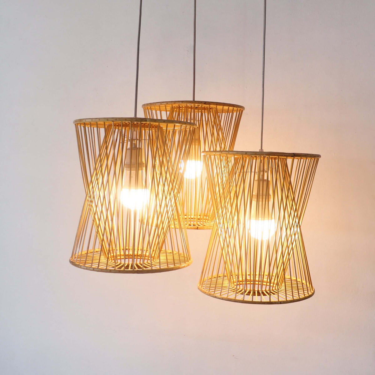 SANGTHONG - Rattan Pendant Light (36- 39 cm) - THAIHOMESHOP