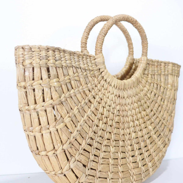 NUTTAPRON - Top Handle Straw Bag