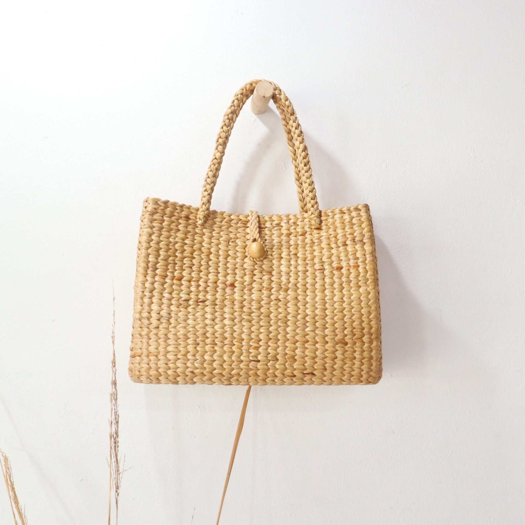 Straw Bags & Purses - Handmade Woven (Large & Clutch) - THAIHOMESHOP