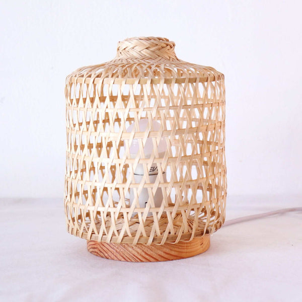YA NA PAT - Bamboo Boho Table Lamp - THAIHOMESHOP