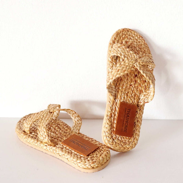 KA MON TAD - Straw Shoe - THAIHOMESHOP