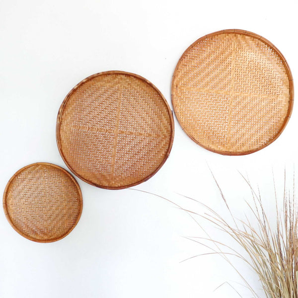 TU WA NAN - Antique Wall Hanging Décor Set of 3